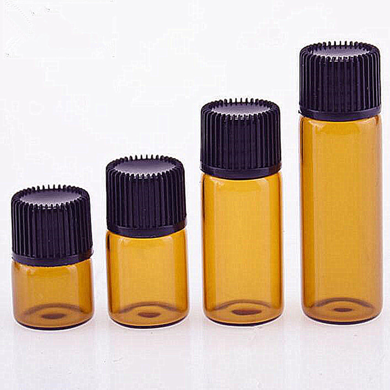 Essential oil fragrance aromatherapy sample bottle